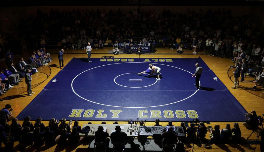 Jesuit-Holy Cross wrestling dual winner pins final three opponents ...