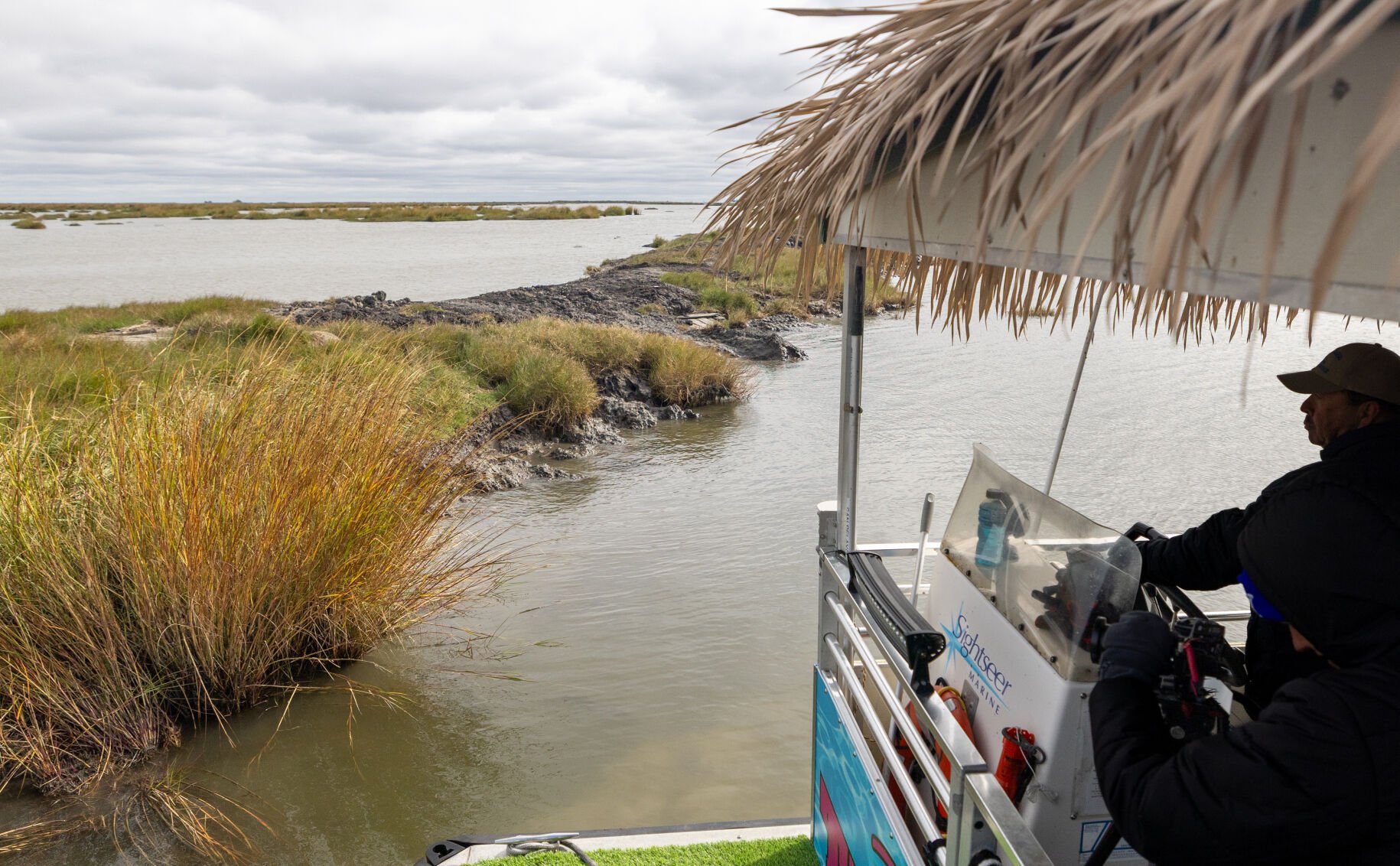 Photos: Louisiana’s largest marsh-building project to date is unveiled ...