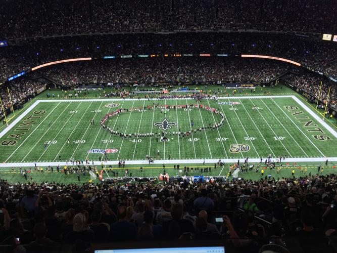 Sign of unity: Saints. Falcons join hands after national anthem on ...