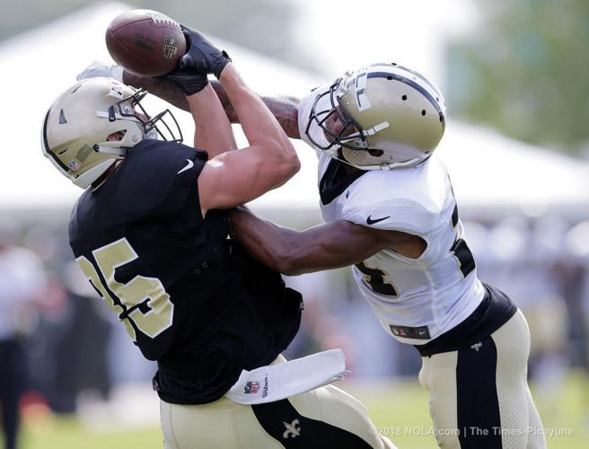 Benjamin Watson, Marcus Davenport, Shane Vereen leave Saints practice ...