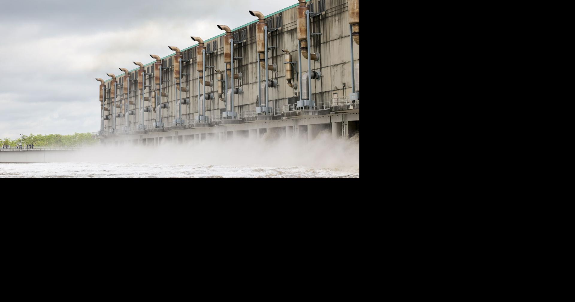 Photos: West Closure Complex system is tested in preparation for the ...