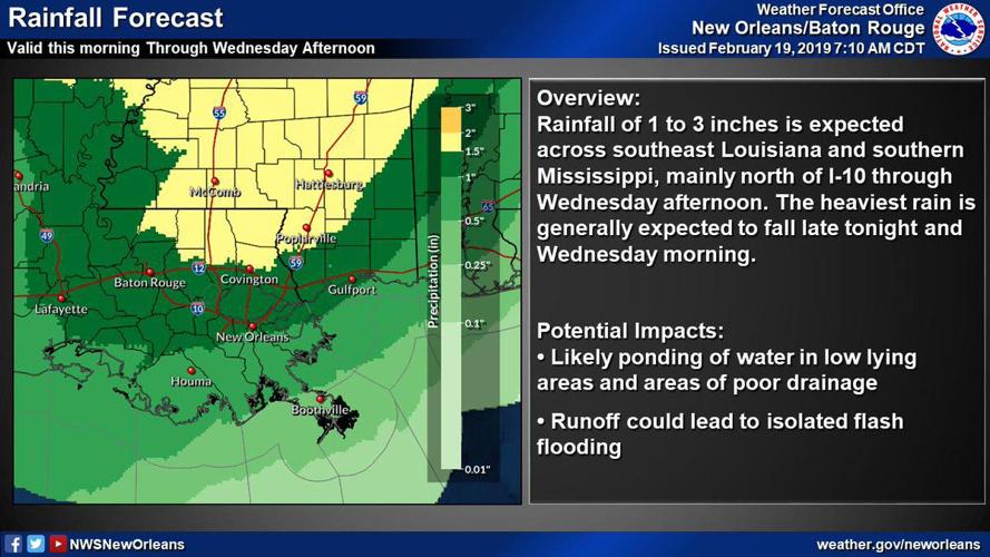 Severe Thunderstorms Flash Flooding Possible Overnight In New Orleans