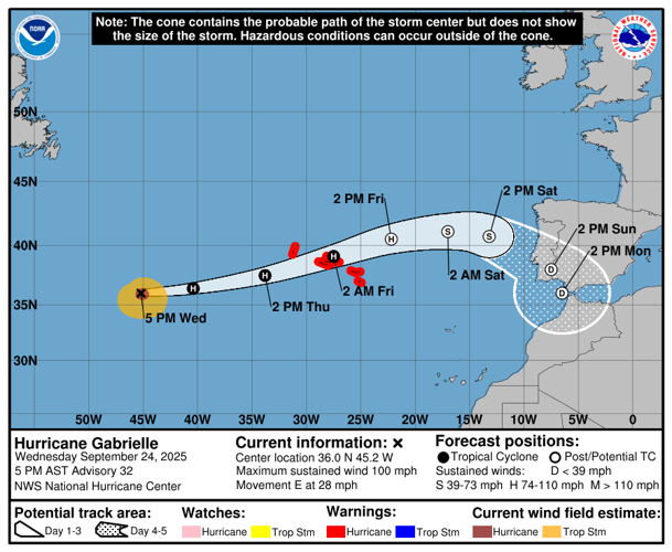 Tropical Storm Humberto forms in Atlantic Ocean | Hurricane Center ...