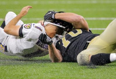 Rookie Saints defensive tackle Mitchell Loewen carted off with injury ...