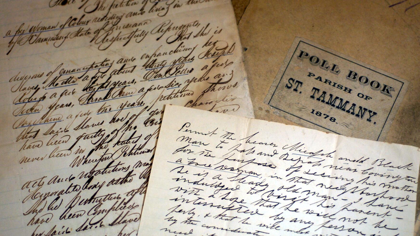 historical documents in cursive
