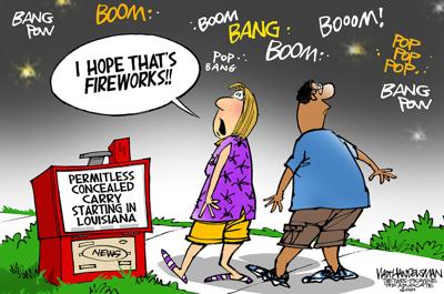 Louisiana Concealed Weapons Cartoon | Walt Handelsman | nola.com