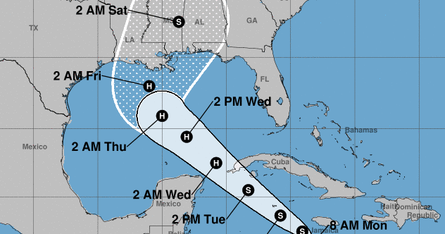 Tropical Storm Delta forms, expected to make landfall in Louisiana: See ...