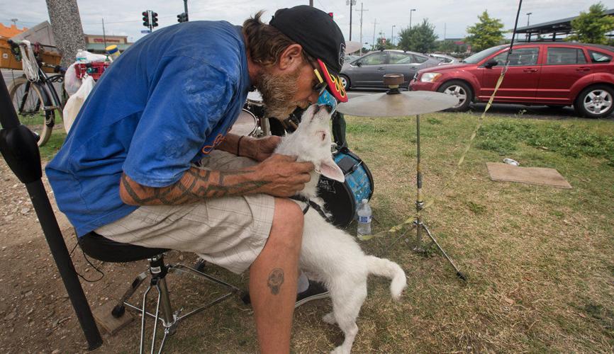 Homeless drummer marches to his own beat -- and he's happy | Archive ...