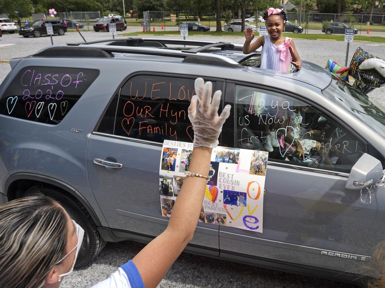 Photos: Hynes-UNO throws drive-thru graduation for first Kindergarten ...
