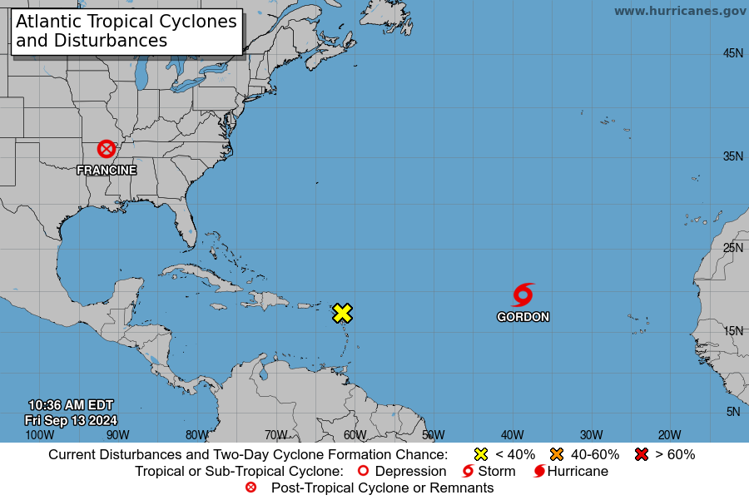 Tropical Storm Gordon forms in Atlantic. See NHC forecast. | Hurricane ...