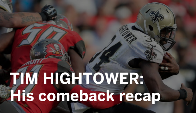 Saints keep Tim Hightower: Recapping his comeback season | Saints ...