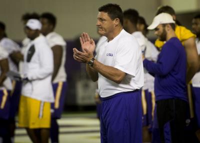 LSU interim coach Ed Orgeron relishes the chance to work with Pete ...