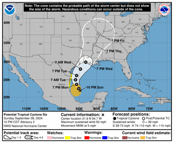 Potential Hurricane Francine to threaten Louisiana: Forecast | Hurricane Center | nola.com