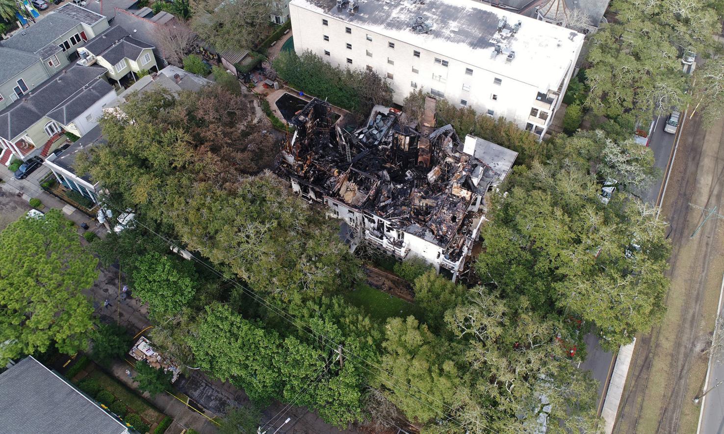 Photos: See new aerial photos as NOFD continues watch over fire-damaged ...
