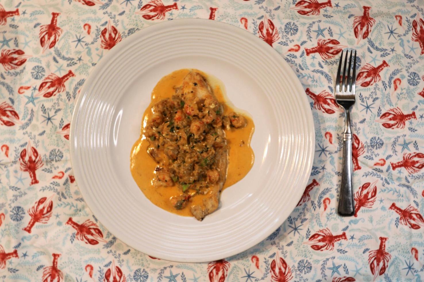 Chef Kevin Belton's trout amandine, fish with crawfish sauce | Where ...