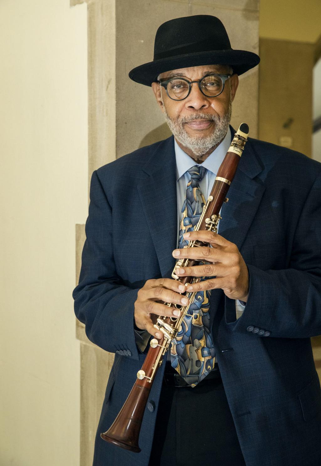 white clarinet player