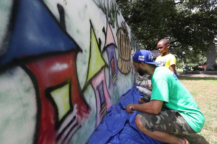 Dizzy bat relay race and bocce were just two of the games at Romp ...