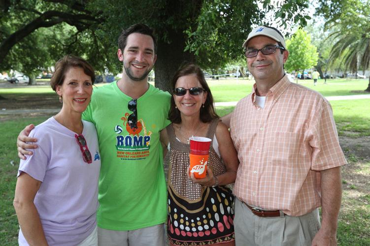 Dizzy bat relay race and bocce were just two of the games at Romp ...