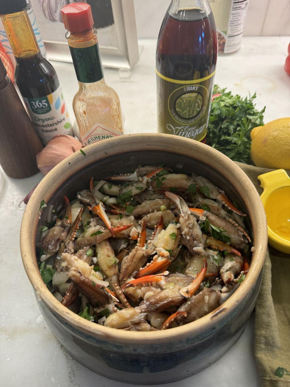 Mirlitons, Marinated Crab Claws and Molasses Ginger Cookies | Where ...