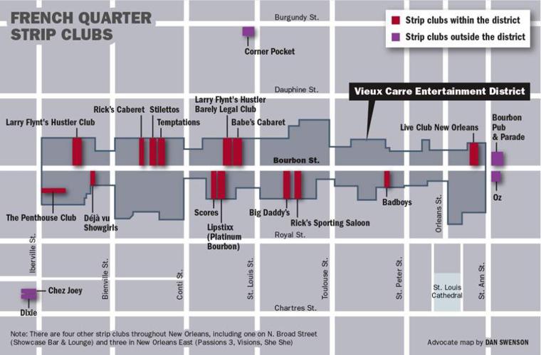 Cap the strip clubs? French Quarter spots would be limited to as few as ...