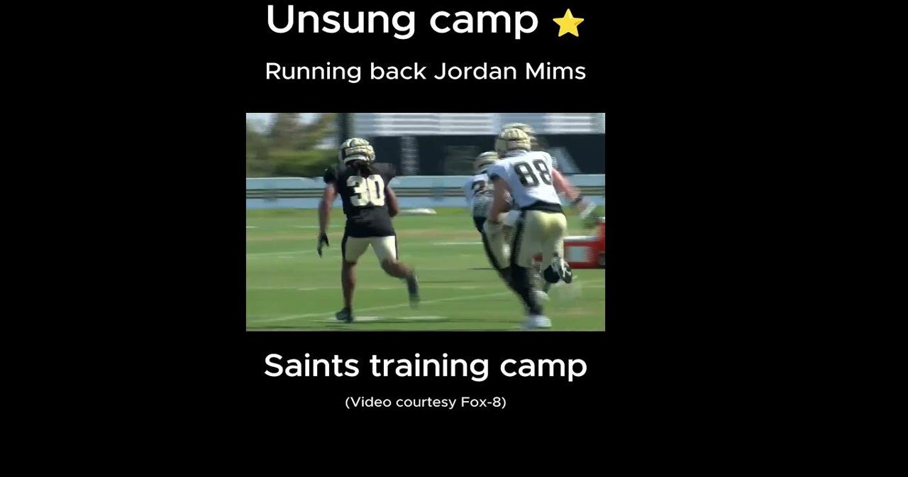 #Saints running back Jordan Mims demanding attention | Multimedia ...
