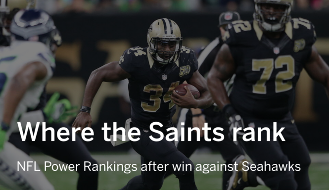 How the Saints' win against Seahawks impacted NFL Power Rankings ...