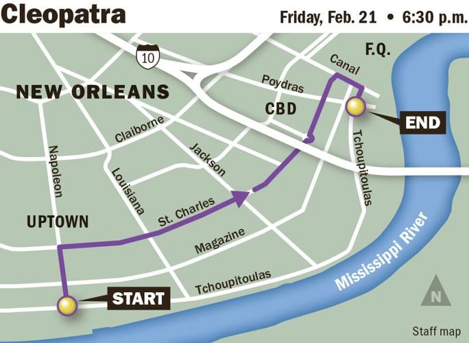 Cleopatra and ALLA Mardi Gras parades change routes in 2025 | Mardigras ...