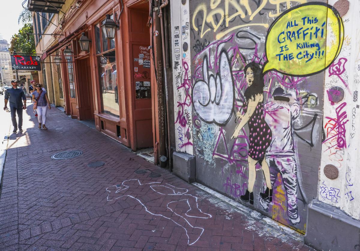 An ironic Bourbon Street graffiti mural asks: 'Is graffiti killing the ...