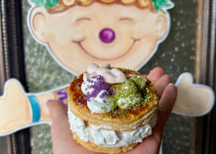 King cake ice cream sandwich is a hit for Mardi Gras | Where NOLA Eats ...