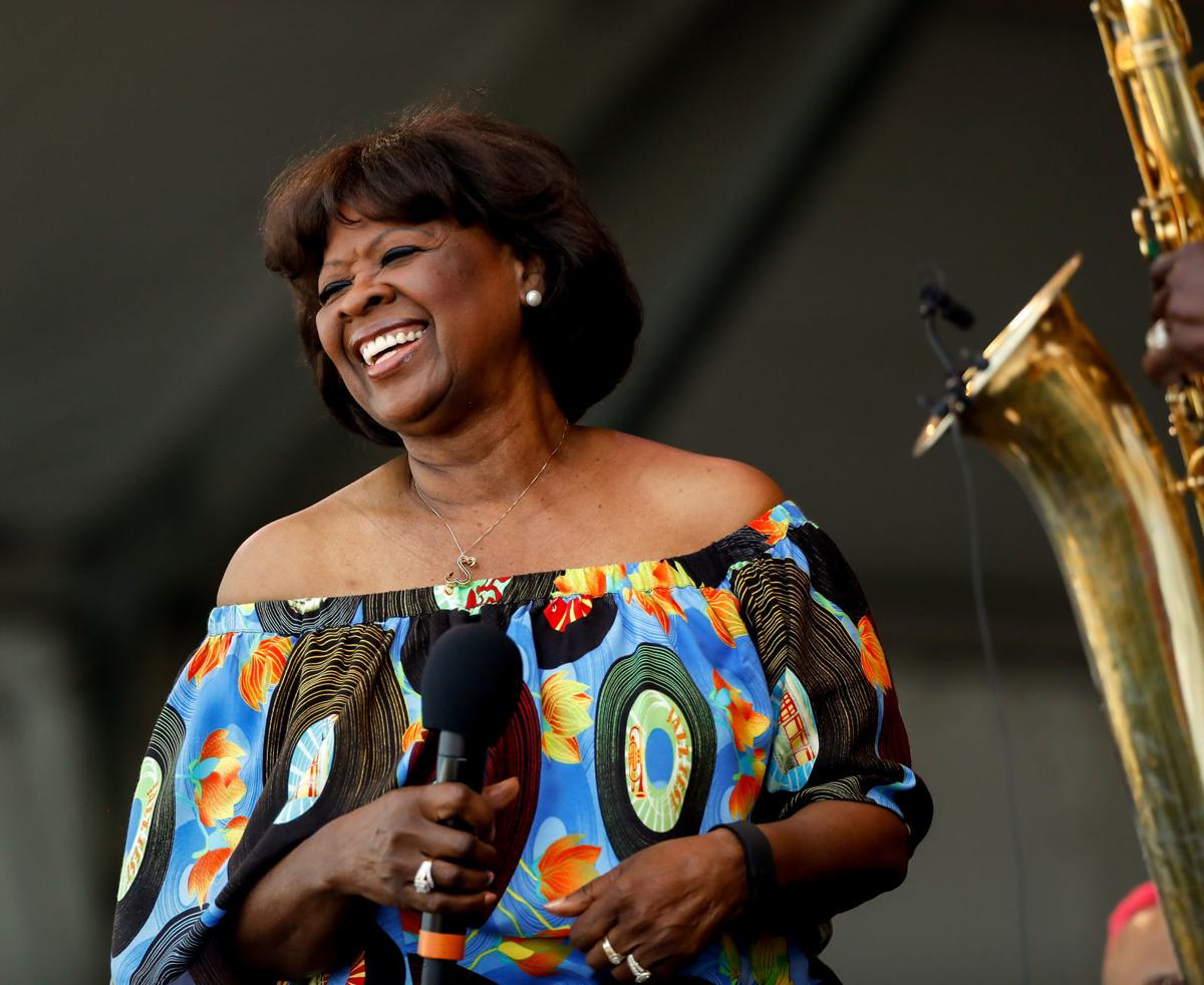 Irma Thomas wanted a custom-fit souvenir Jazz Fest dress. So she makes ...