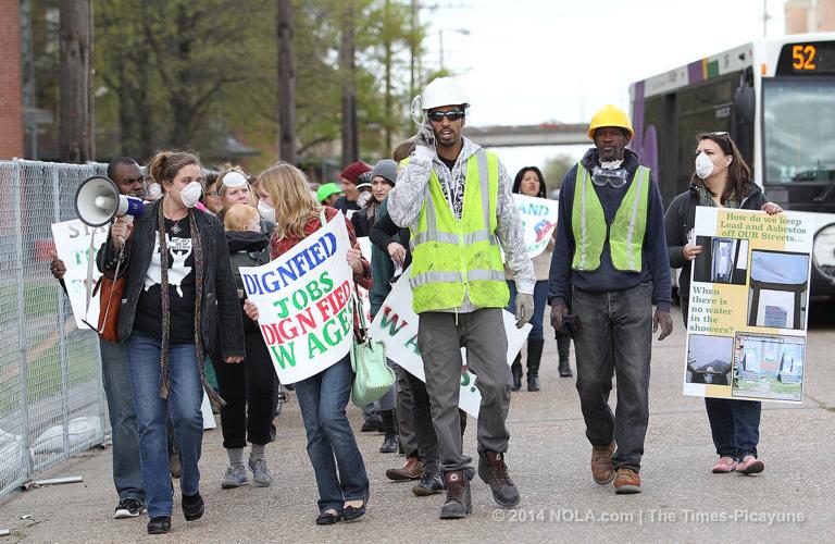 Workers picket Iberville redevelopment, cite low wages and poor ...