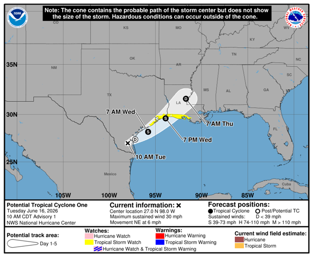 Tropical storm watch in effect, includes Louisiana | Weather | nola.com