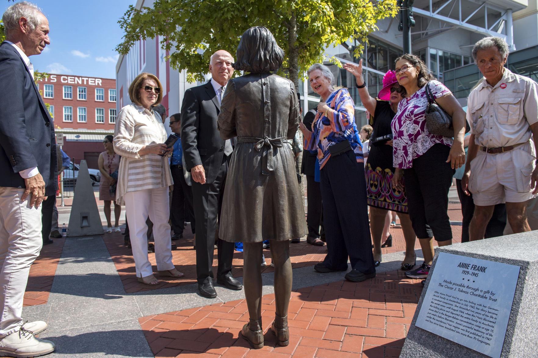 WWII Museum unveils Anne Frank sculpture: 'a symbol for our time as ...