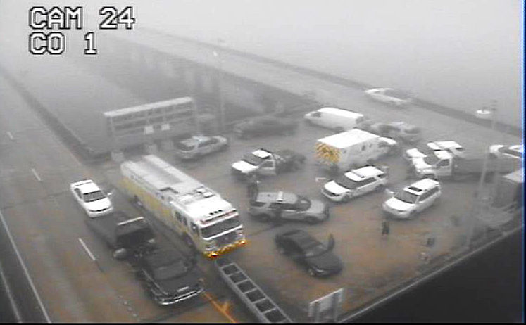 Causeway plagued by fog, rain and crashes this week | One Tammany ...