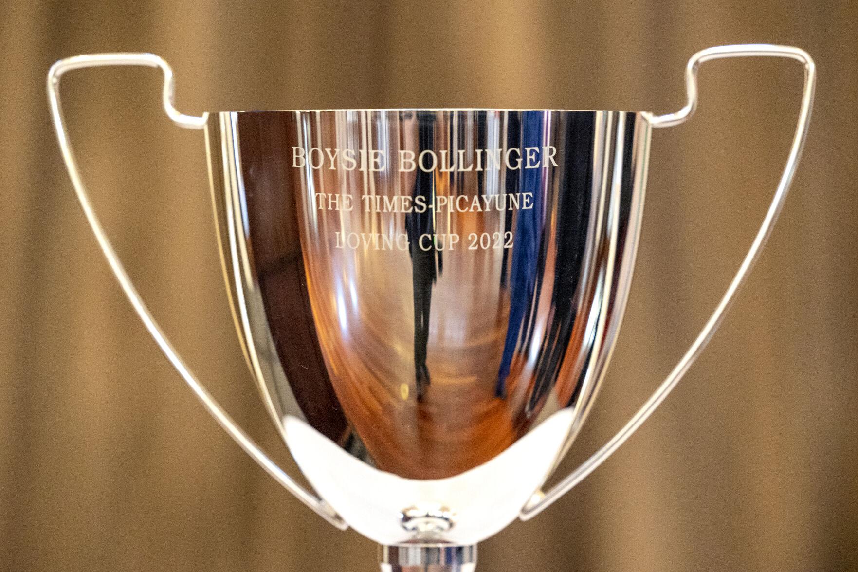 Boysie Bollinger presented with the Loving Cup, 'beyond anything I ...