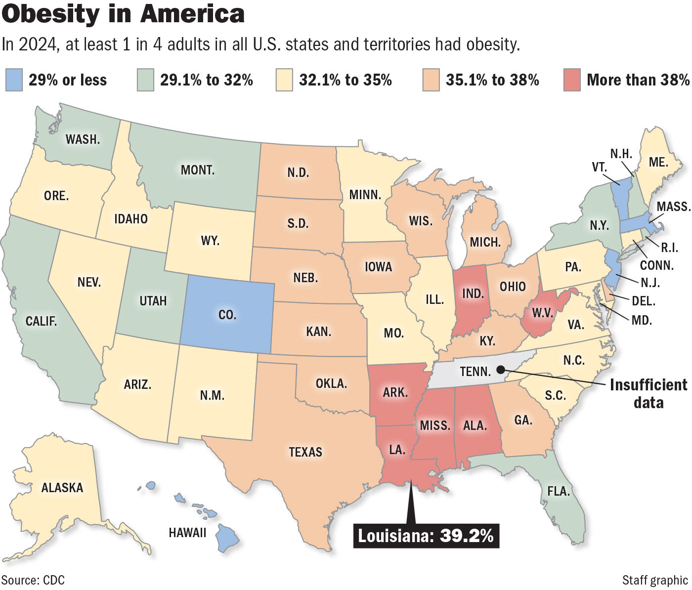 011126 Obesity US map | | nola.com