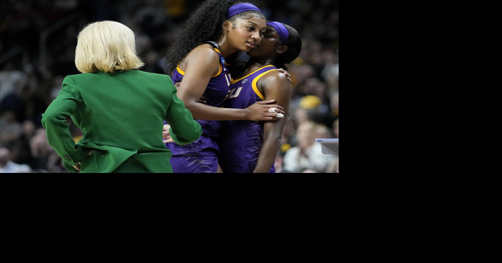 LSU's Angel Reese, Iowa's Caitlin Clark share moment | LSU | nola.com