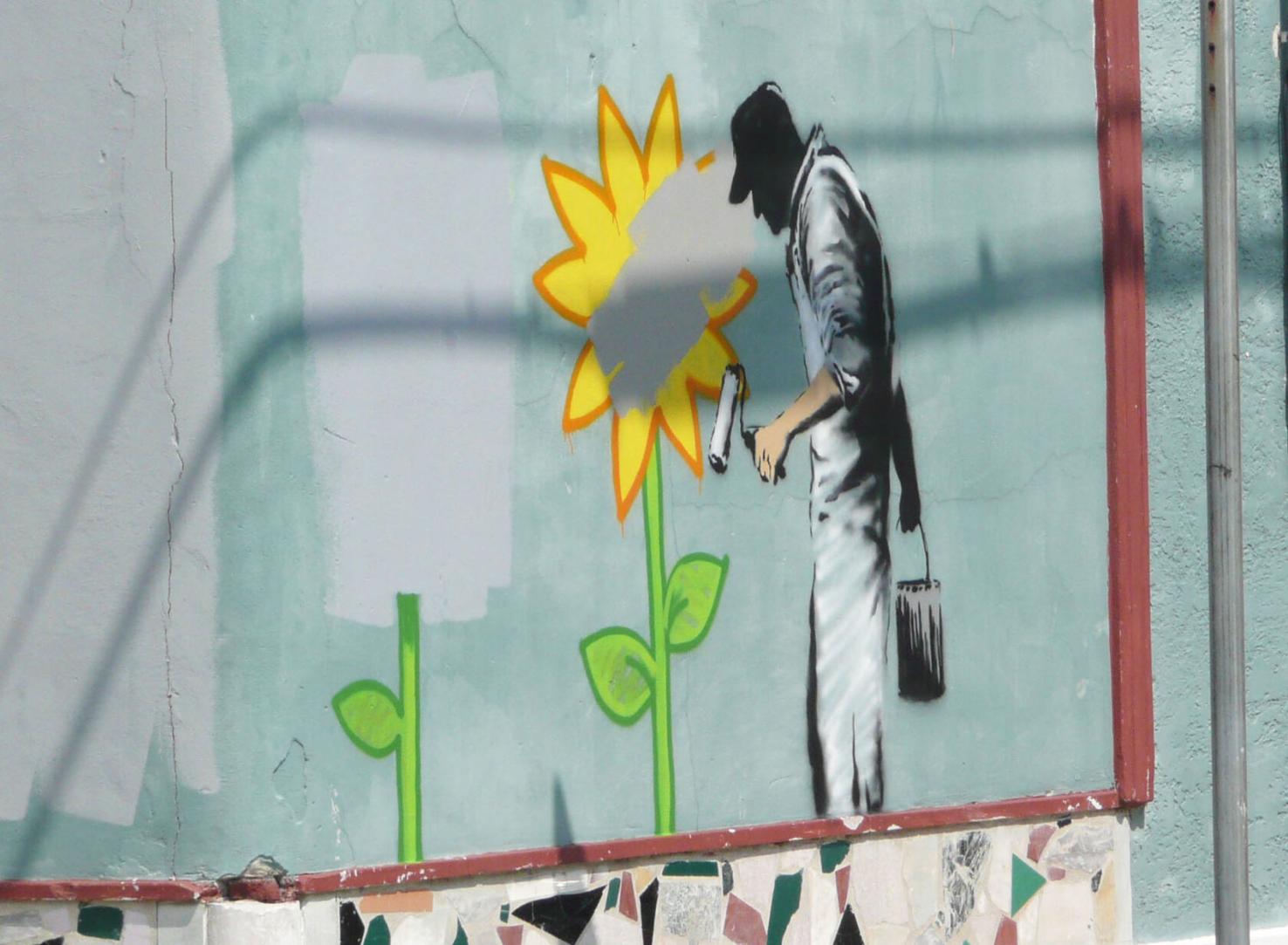 Banksy’s graffiti painting of the Gray Ghost has disappeared | Arts ...