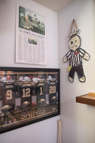 See Superdome announcer Mark Romig’s home: a Saints haven where friends ...