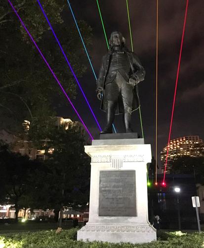 Look, up in the sky: 'Global Rainbow' laser zips over New Orleans ...