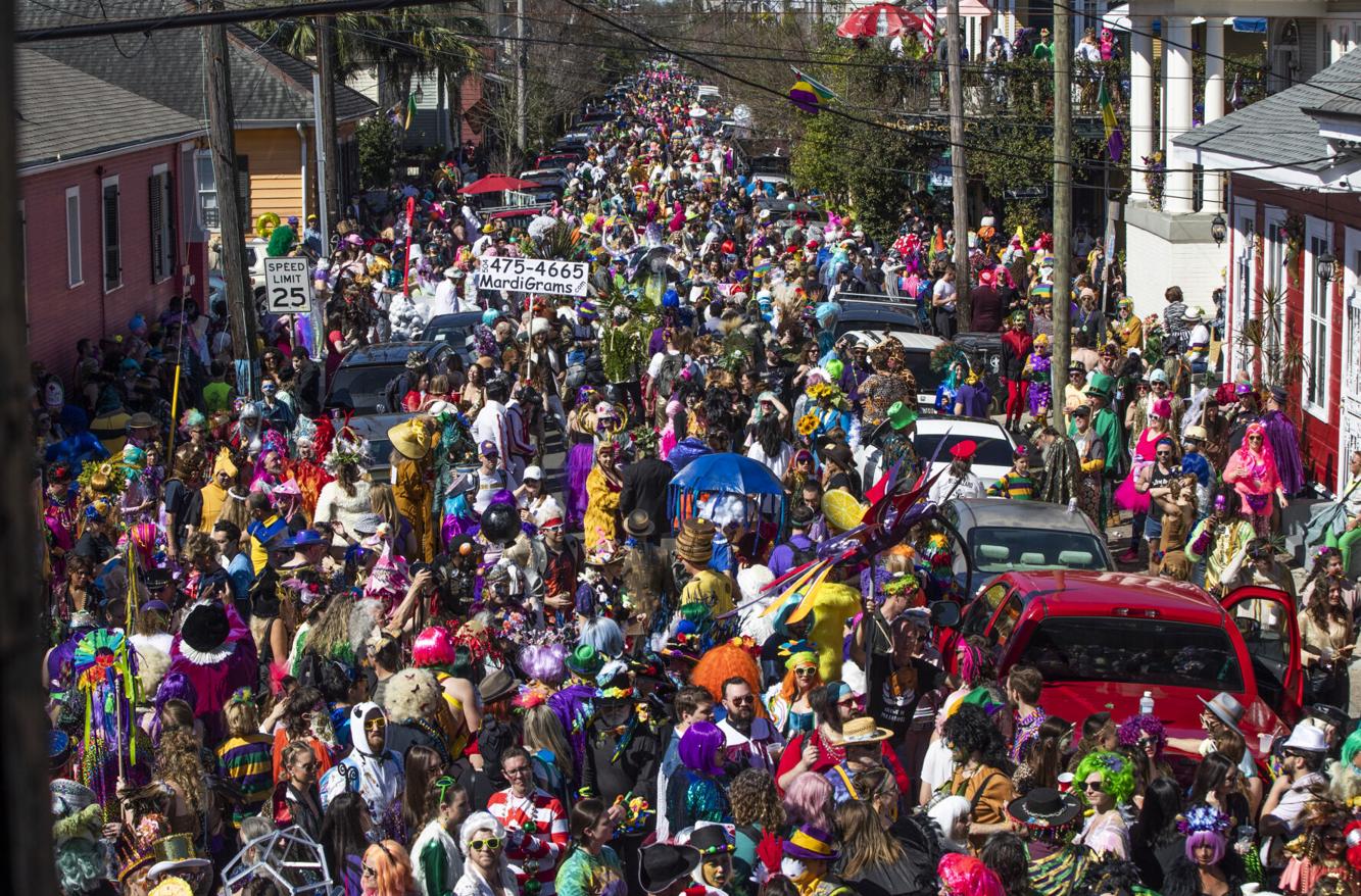 Photos: Costumed Mardi Gras revelers flock to Bywater and Marigny ...