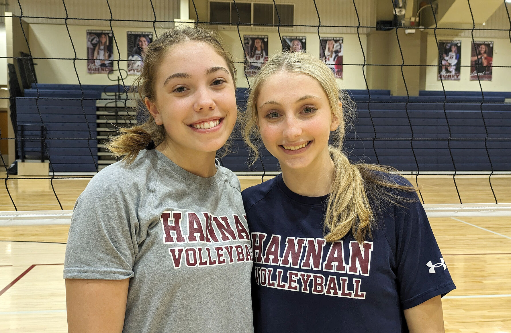 DYNAMIC DUO: Hannan's Kirsch, Bonnaffee honored for volleyball ...