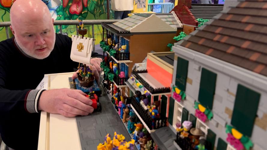 LEGO Mardi Gras parade model built at New Orleans Presbytère ...