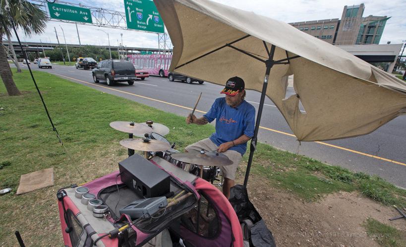 Homeless drummer marches to his own beat -- and he's happy | Archive ...
