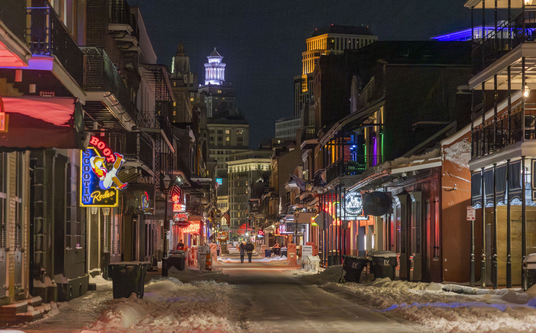 Photos: Snow covers Bourbon Street in New Orleans | Weather | nola.com
