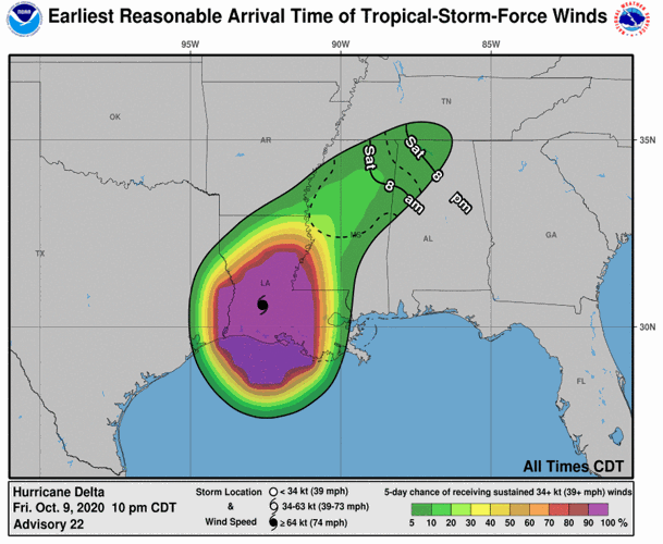 After making landfall, Hurricane Delta proves to be a major rainfall ...