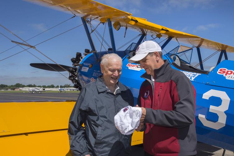 Photos: Retired Vets fly over BR, in Ageless Aviation's open-cockpit ...