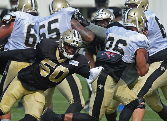 Photos: Drew Brees picked four times in Day 9 of Saints training camp ...