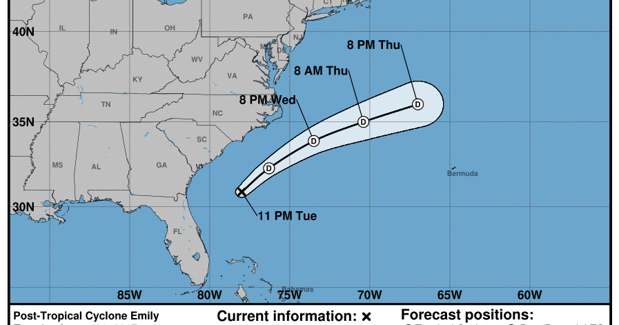 Tropical Storm Emily: 5-day tracking map | Weather | nola.com