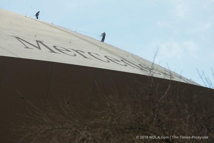 Sprucing up the 10-acre roof of the Mercedes-Benz Superdome: See photos ...